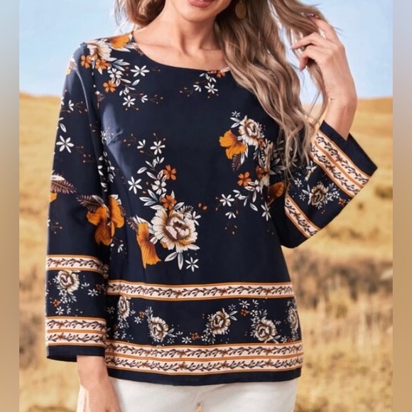 Emery Rose | Tops | Nwt Large Emery Rose Floral Top | Poshmark